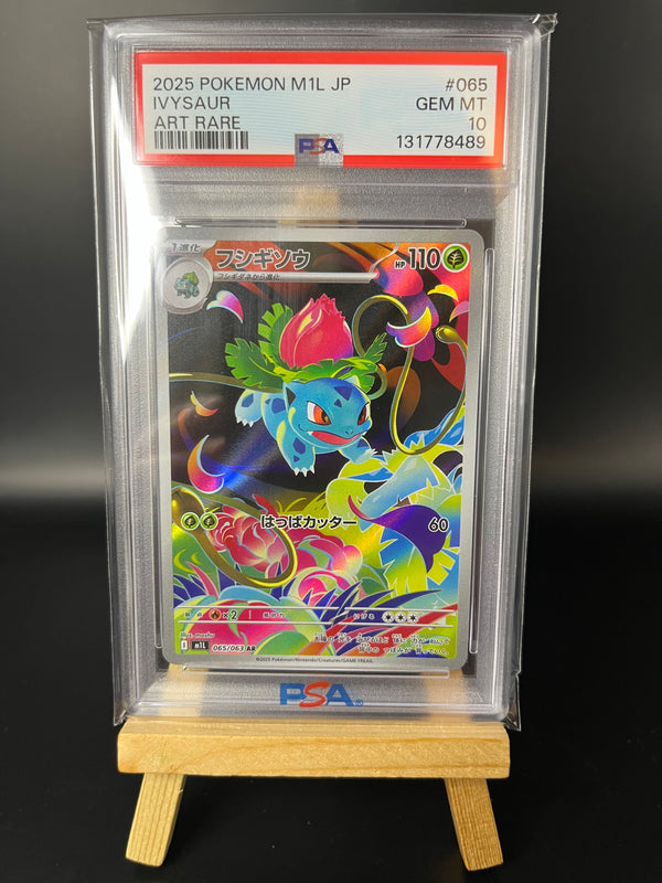 Pokemon Karte Bisaknosp - Ivysaur (m1L 065) PSA 10 - Mega Brave - Japa ...