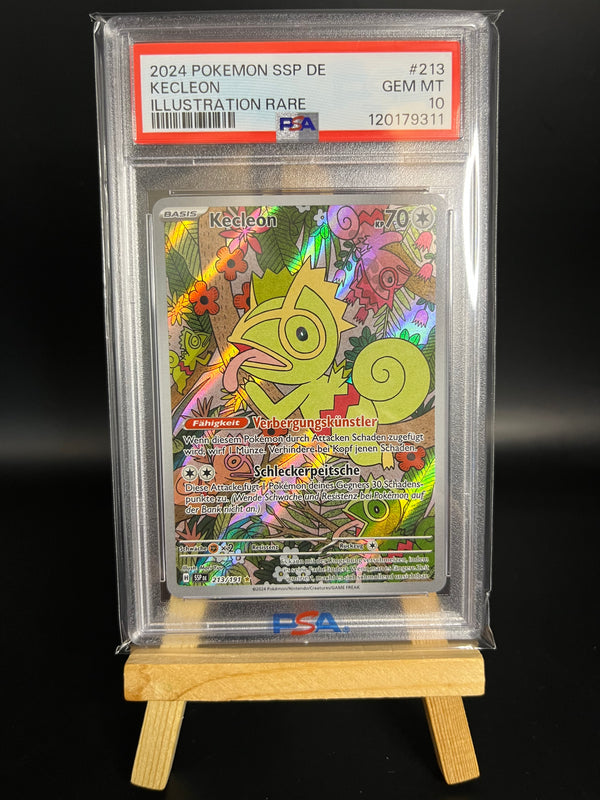 Pokemon Karte Kecleon (SSP 213) PSA 10 Pop 3! - Stürmische Funken - De ...