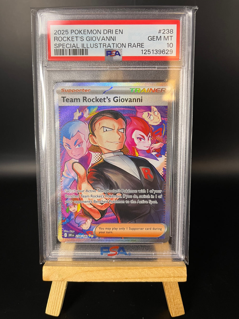 Pokemon Karte Team Rockets Giovanni (DRI 238) PSA 10 - Destined Rivals ...